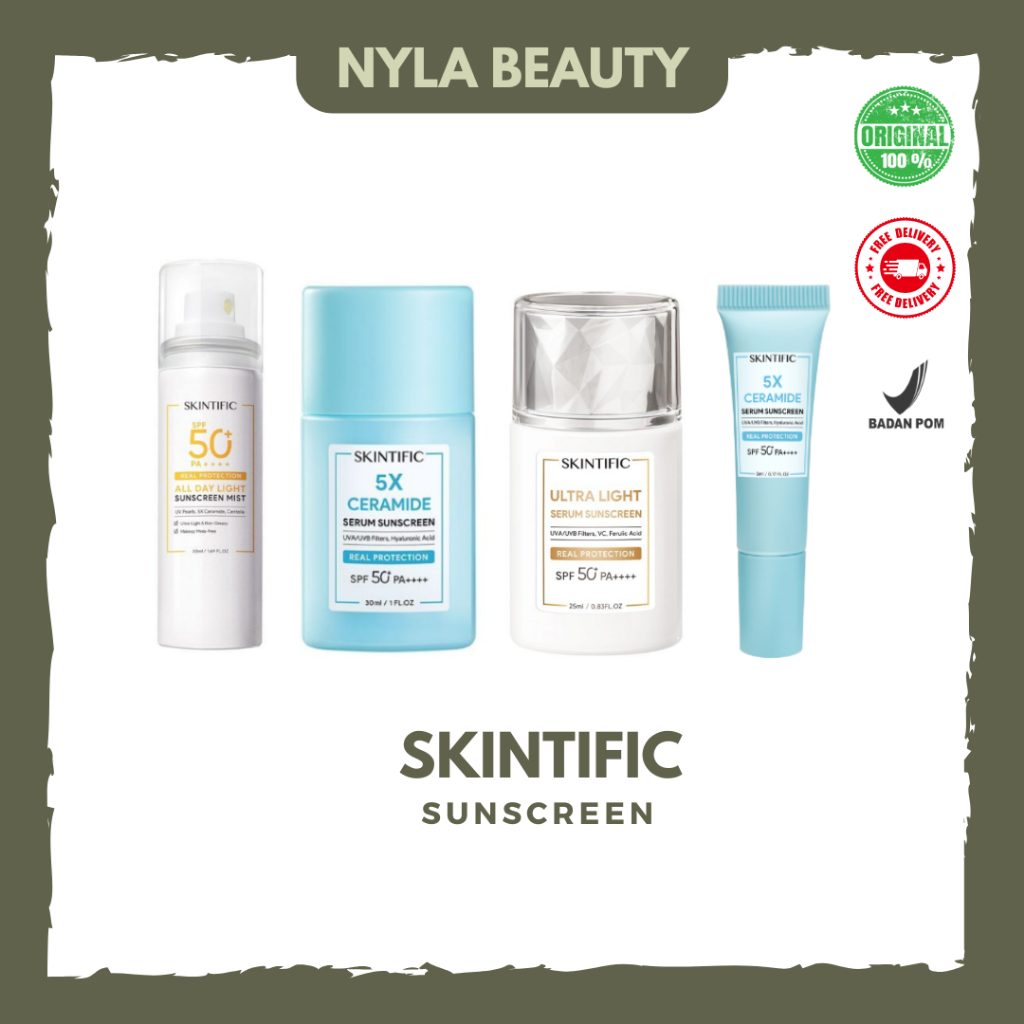 Jual SKINTIFIC - 5x Ceramide Serum Sunscreen SPF 50 PA++++ || Ultra Light Serum Sunscreen SPF 50 ...