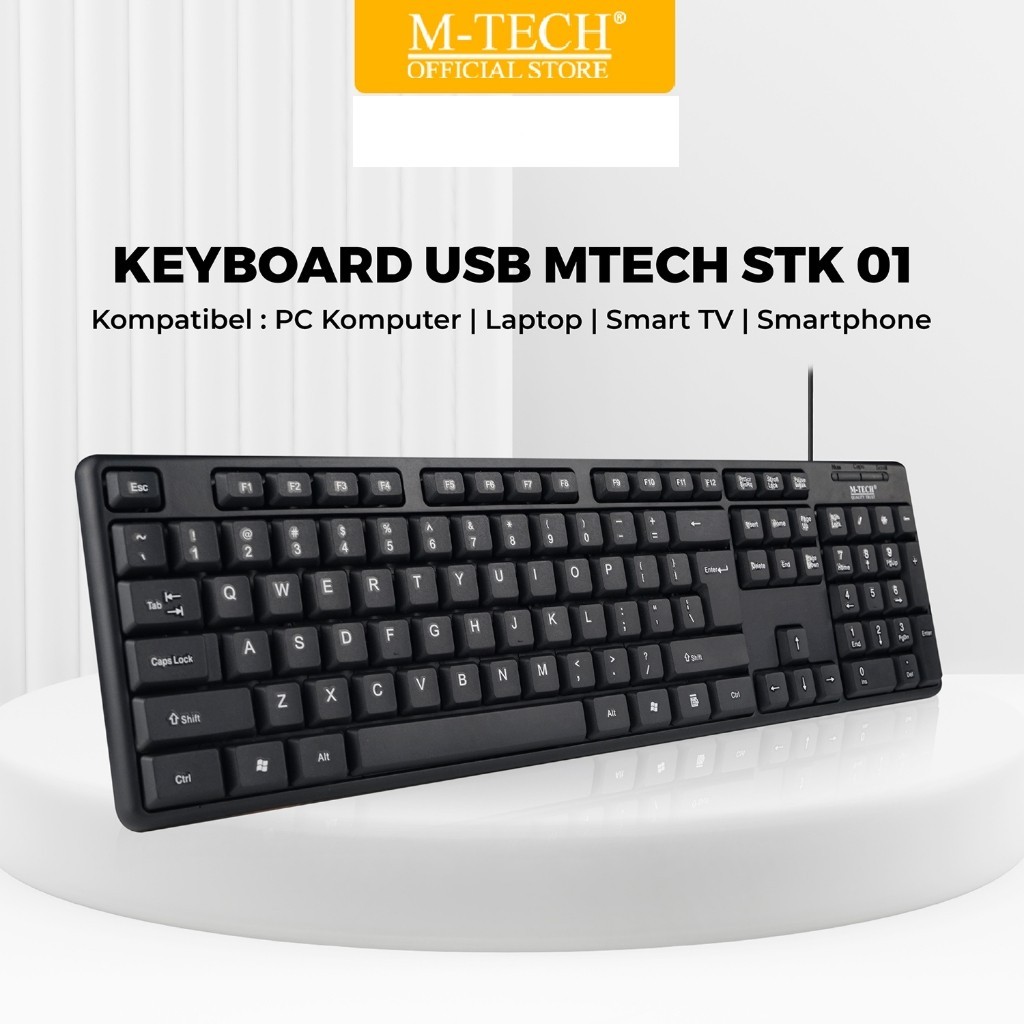 Jual KEYBOARD USB Standard Original M-TECH STK-01 for PC Laptop Android ...