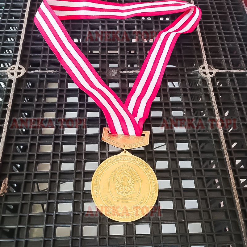 Jual Medali Wisuda Universitas Diponegoro Model Bulat Medali Undip Bahan Logam Bulat - Aneka ...