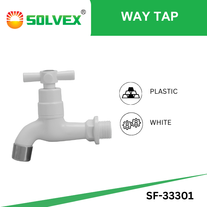 Jual SOLVEX Kran Taman Plastik Keran Air Baling PVC Putih SF-33301 ...