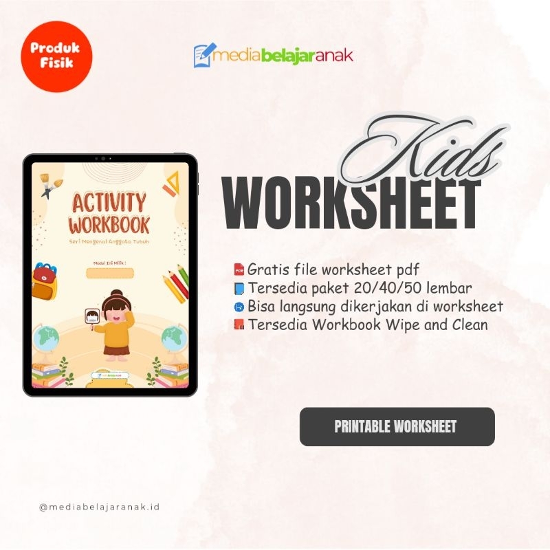 Jual Activity Worksheet edisi Bhs.Indonesia Media Belajar Anak Usia ...