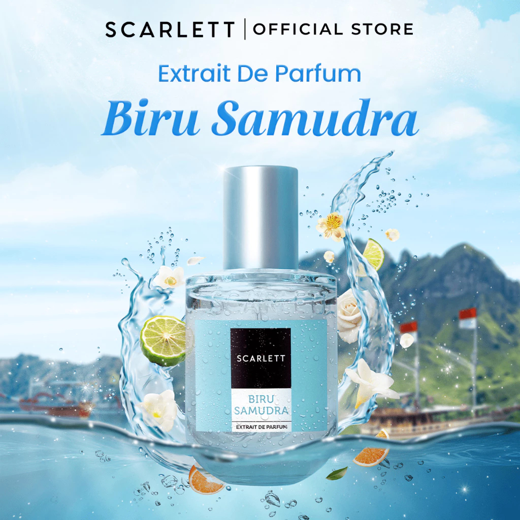 Jual Scarlett Extrait De Parfum Biru Samudra 30ml | Shopee Indonesia