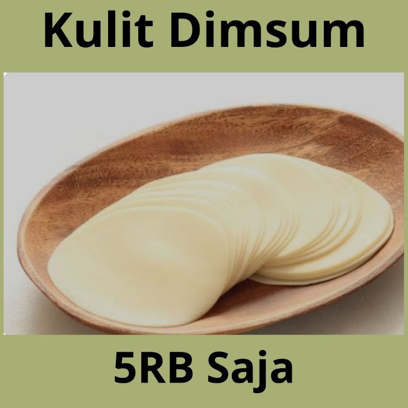 Jual Kulit dimsum/pangsit/gyoza isi 50 lembar diameter 6 cm | Shopee ...