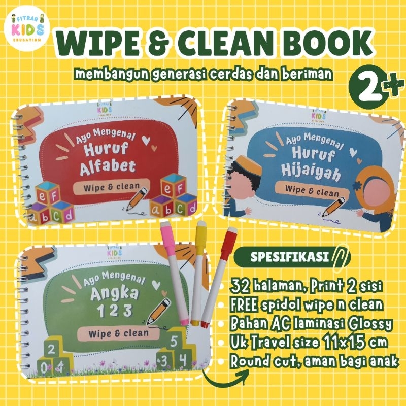 Jual FITRAHKIDS WIPE CLEAN BOOK | Buku Aktivitas Tracing | Busy Book ...