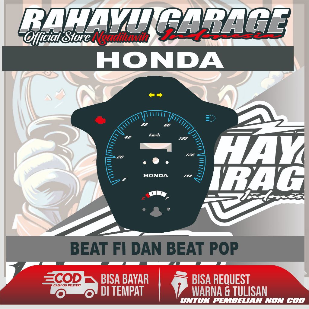 Jual PAPAN SPEEDOMETER CUSTOM HONDA BEAT FI | Shopee Indonesia