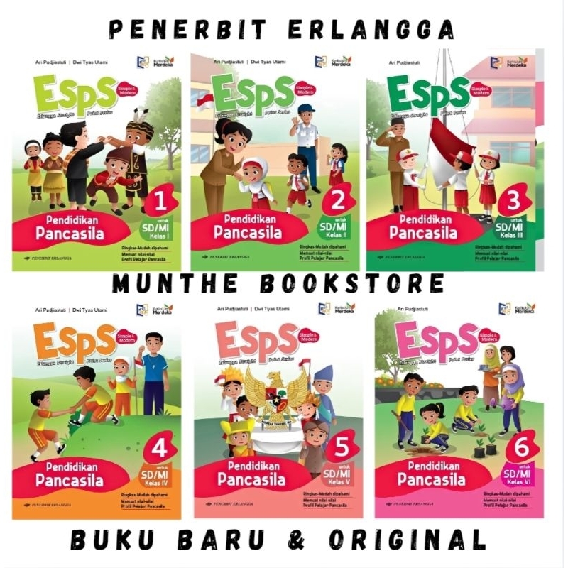 Jual Buku Esps Pendidikan Pancasila Kelas 1 2 3 4 5 6 SD/MI Penerbit Erlangga Kurikulum Merdeka ...