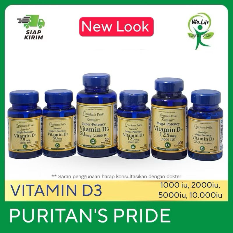 Jual PURITAN PRIDE VITAMIN D3 - ORIGINAL USA | Shopee Indonesia