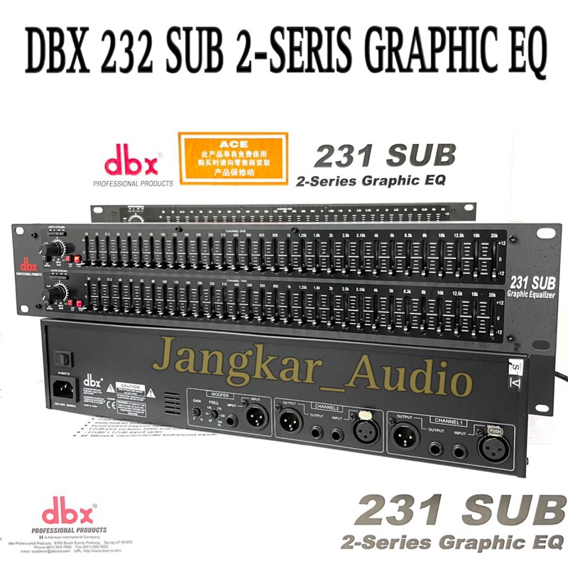 Jual Equaliser DBX 231 Sub Output Subwoofer Grade A Equalizer Dbx231 Plus 2Series Graphic EQ Dbx ...