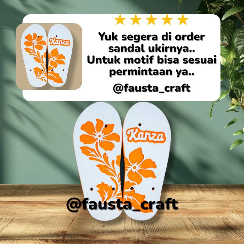 Jual Sandal ukir motif gambar dan nama | Shopee Indonesia