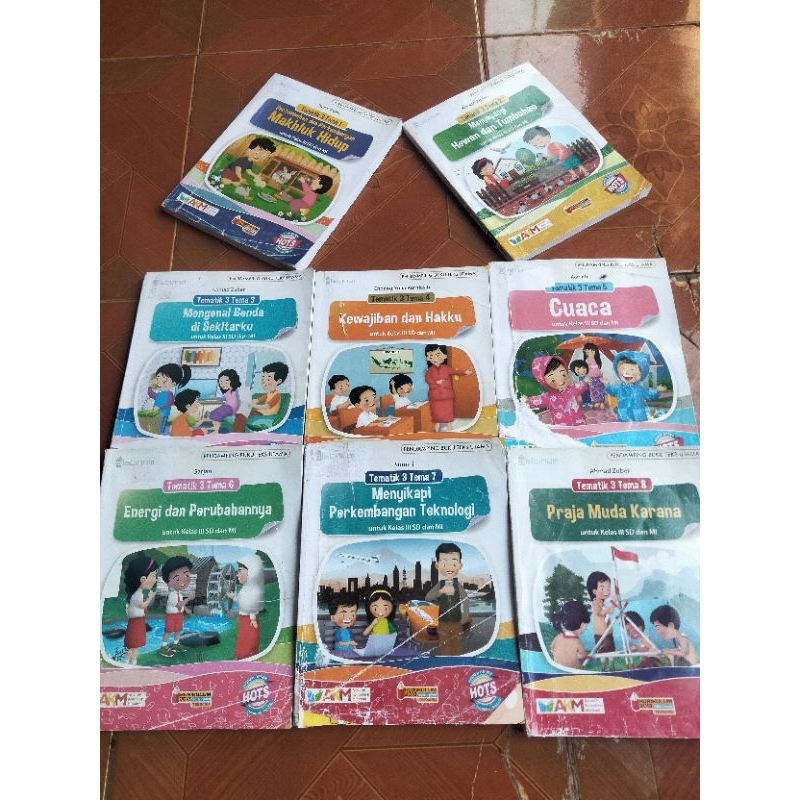 Jual Buku paket Tematik Tema 1,2,3,4,5,6,7,8,(platinum) SD KELAS 3 K13 HOTS | Shopee Indonesia