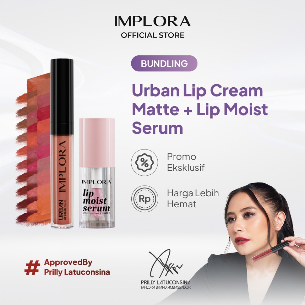 Jual Bundling - Implora Lip Cream + Lip Moist Serum | Shopee Indonesia