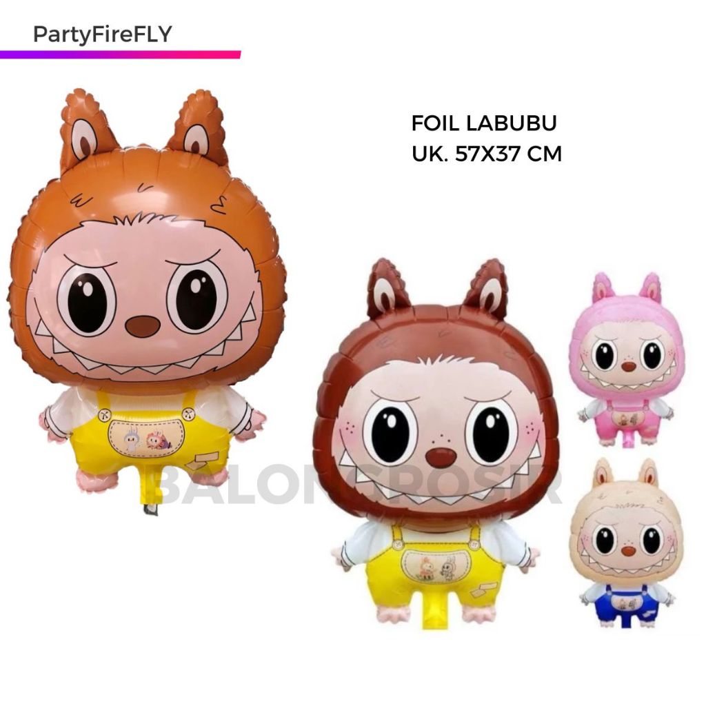 Jual BALON FOIL LABUBU MEDIUM/BONEKA LABUBU/LABUBU (BALON GAS/FOIL ...