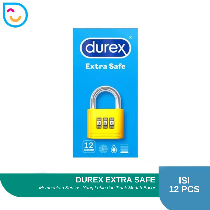 Jual Kondom Durex Extra Safe Isi 12 Sachet Condom Tebal Anti Bocor ...