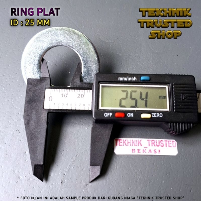 Jual Ring plat besi galvanis M25 Tebal 2mm Ecer per 1 pcs | Shopee ...