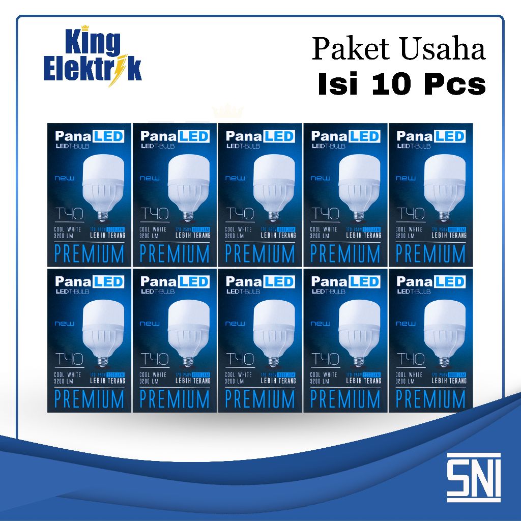 Jual [Isi 10 Pcs] Lampu LED PanaLED Premium 40 Watt Harga Grosir | Shopee Indonesia