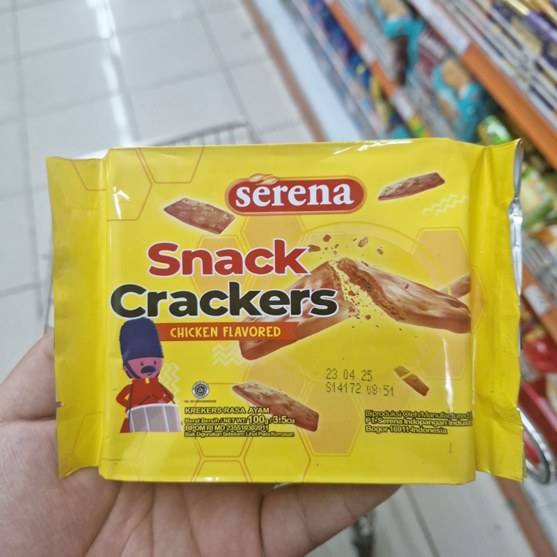 Jual SERENA SNACK CRACKERS chicken 100gram | Shopee Indonesia