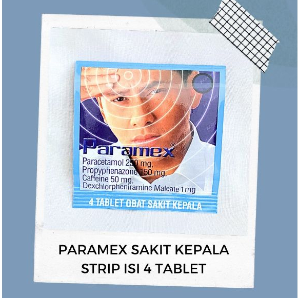 Jual PARAMEX SAKIT KEPALA STRIP ISI 4 TABLET | Shopee Indonesia