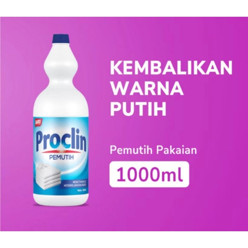 Jual proclin 1000 ml pemutih pakaian | Shopee Indonesia