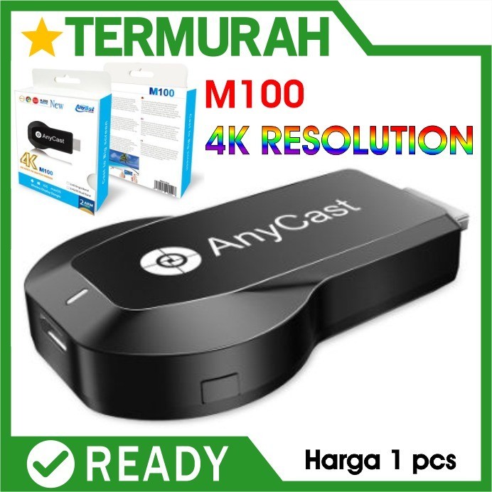 Jual Anycast M100 4K HD Wifi Display TV Dongle Wireless HDMI Dongle ...