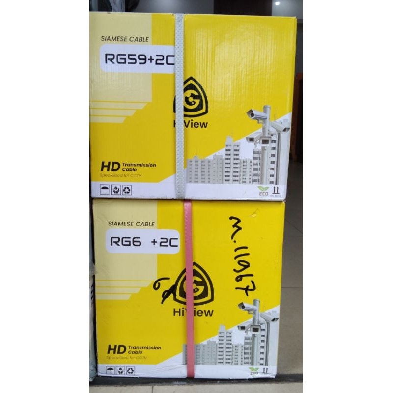 Jual Kabel CCTV RG6+2C/RG59+2C Hiview 305M | Shopee Indonesia