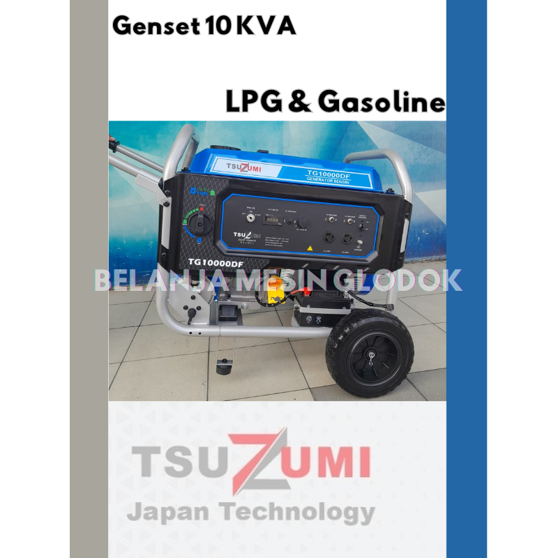 Jual Genset Tsuzumi 10KVA 8000Watt TG 10000 DF | Shopee Indonesia