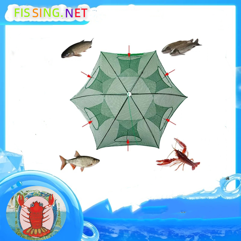 Jual Perangkap Bubu Payung Pacing Alat Jaring berbagai lubang / Fish Trap Net Multifungsi - YW-4 ...