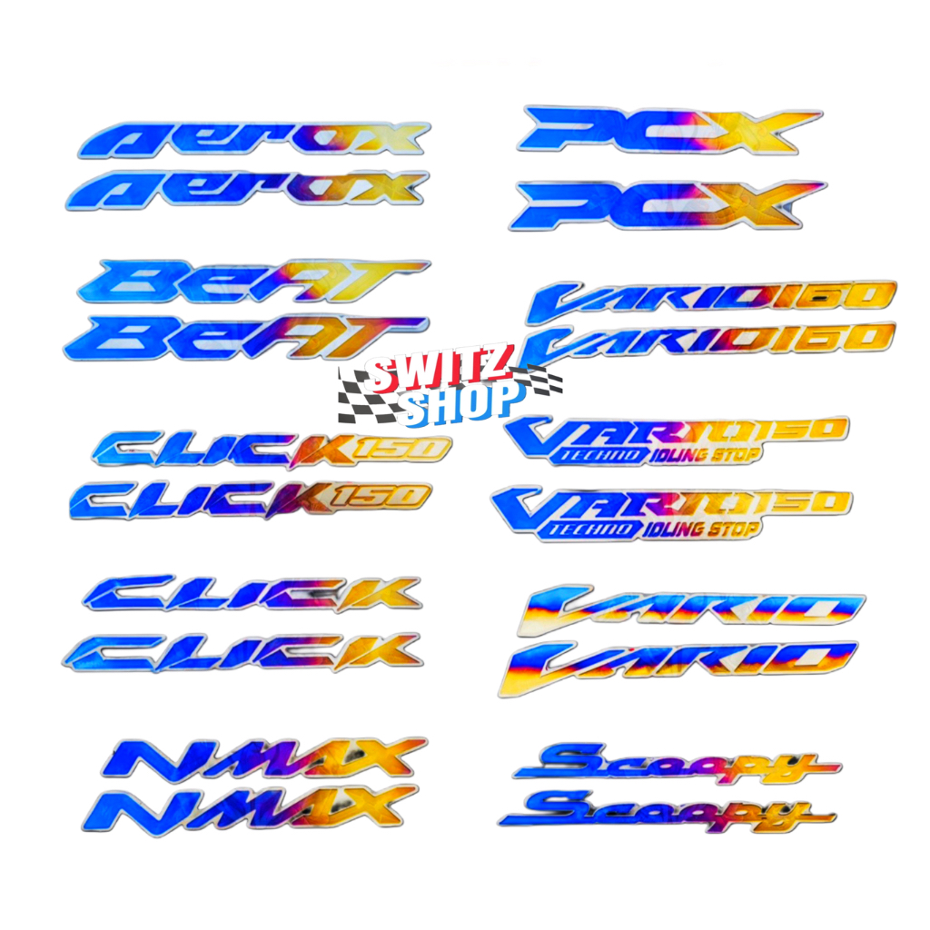 Jual EMBLEM BODY TITANIUM HARGA SATU PASANG KIRI KANAN Vario 125 150 ...