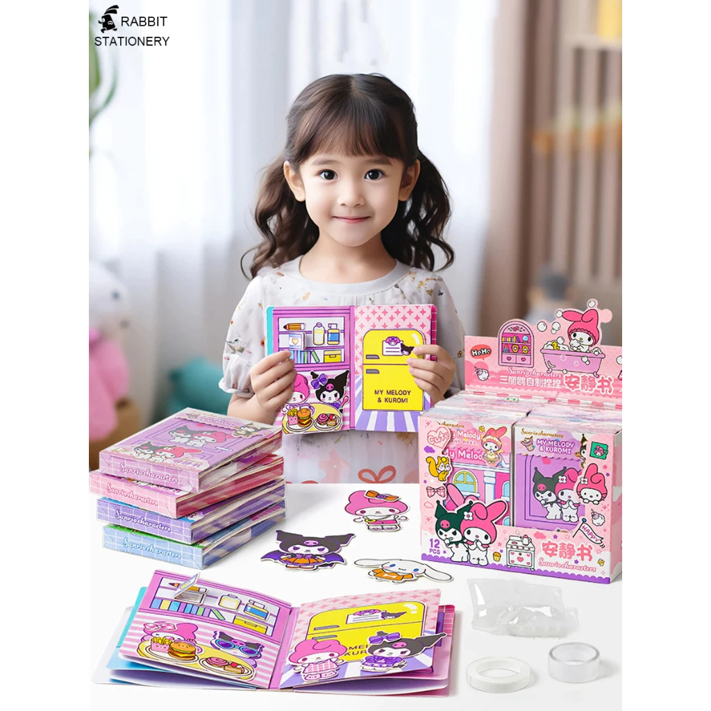 Jual Paperdoll paper doll busy book Sanrio / Quiet Book Kuromi / DIY ...