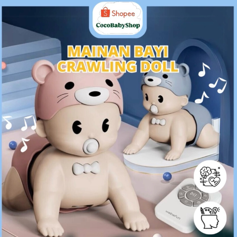Jual Mainan Bayi Crawling Doll - Crawling Baby Toys Boneka Bayi ...