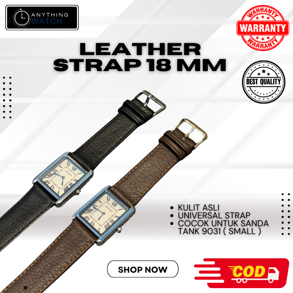 Jual Leather strap - universal Strap [ 18 MM ] - sanda tank SMALL 9031 ...
