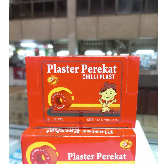Jual Plester Chili Plast 12,5mm x 1m Plester Coklat Kecil Plaster ...