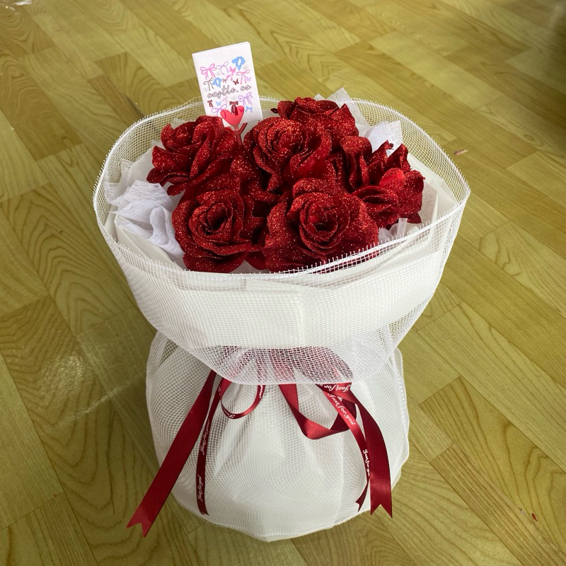 Jual Glitter bouquet | buket glitter | bunga mawar glitter | Shopee ...