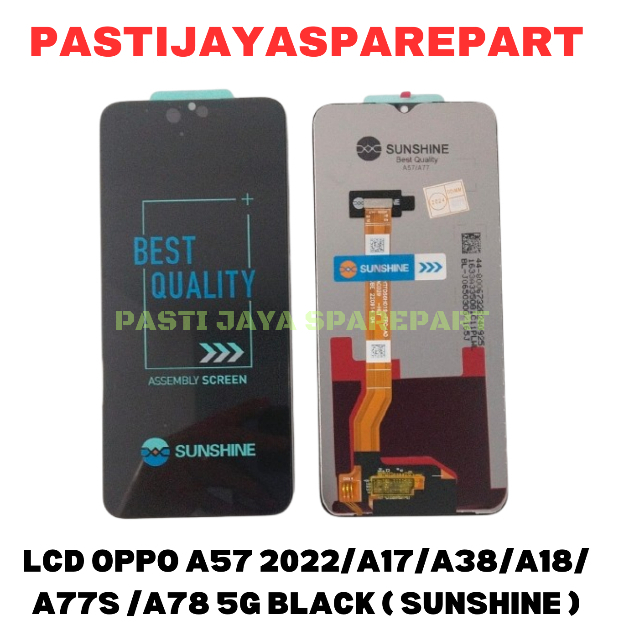Jual LCD TOUCHSCREEN OPPO A57 2022/ A17/A17K/A774G /A18/A38/A77S BLACK ...