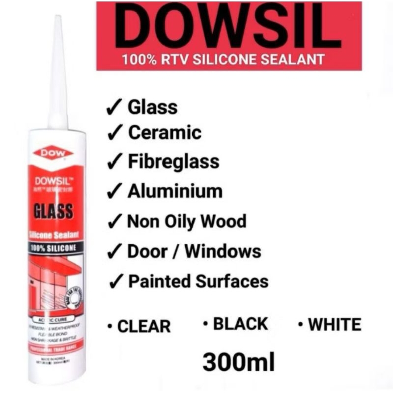 Jual Silicon Dowsil Lem Kaca Dowsil Original | Shopee Indonesia