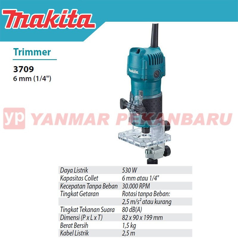 Jual Mesin Router Kayu / Trimmer Machine MAKITA 3709 | Shopee Indonesia