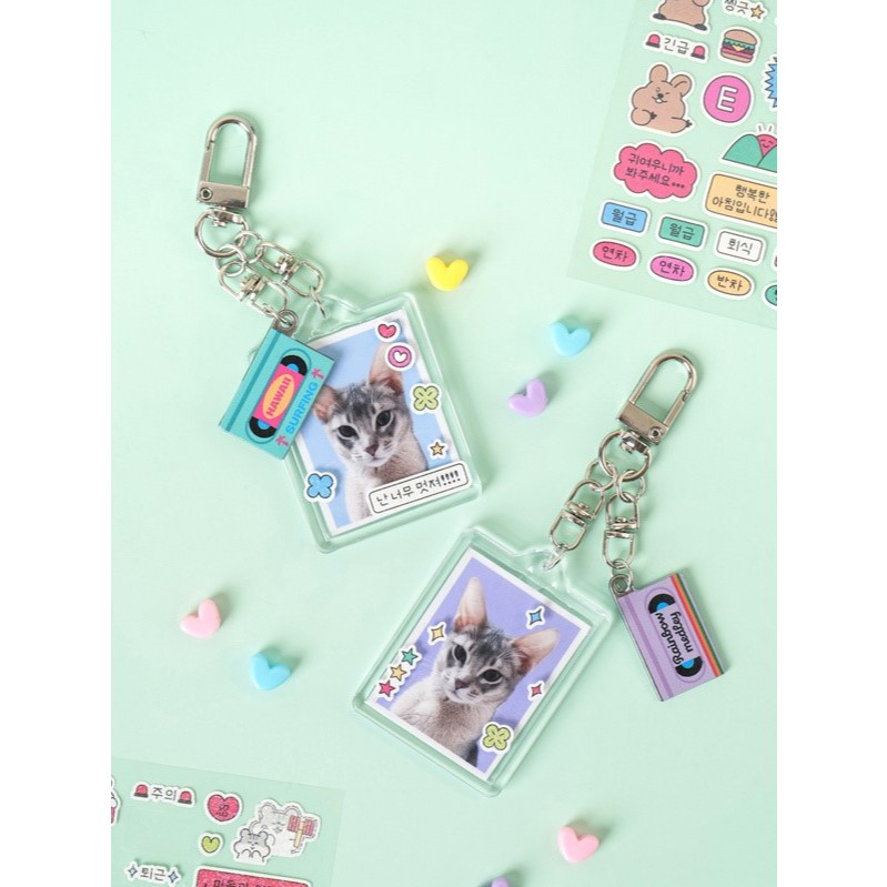 Jual Daiso Retro Photo Holder Keyring | Shopee Indonesia