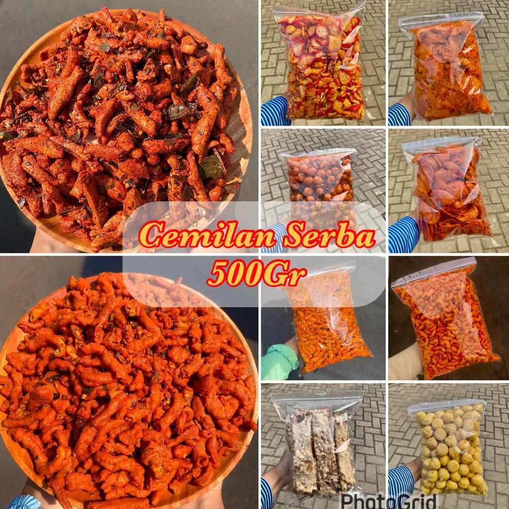 Jual SNACK KILOAN TERLENGKAP 500 GRAM makanan ringan jajanan cemilan ...