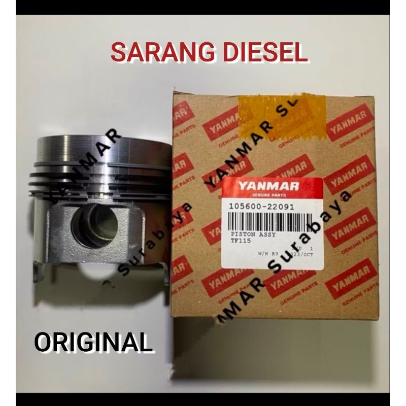 Jual PISTON ASSY YANMAR TF 115 ( 105600- 22091 ) SEHER YANMAR TF 115 ...