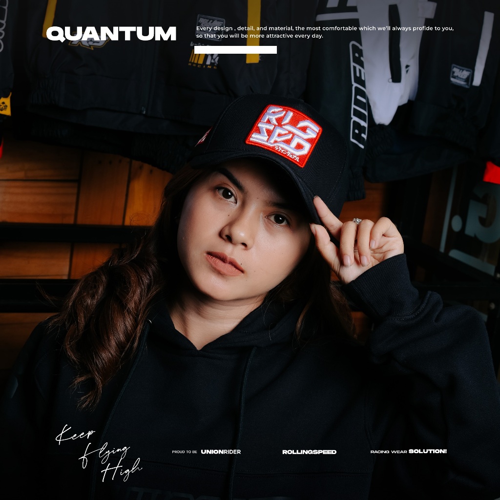 Jual Rollingspeed - Trucker Quantum Baseball Caps - Topi Hitam | Shopee Indonesia