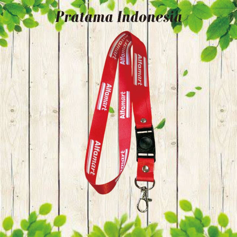 Jual tali id card / Lanyard Alfamart Merah Putih | Shopee Indonesia