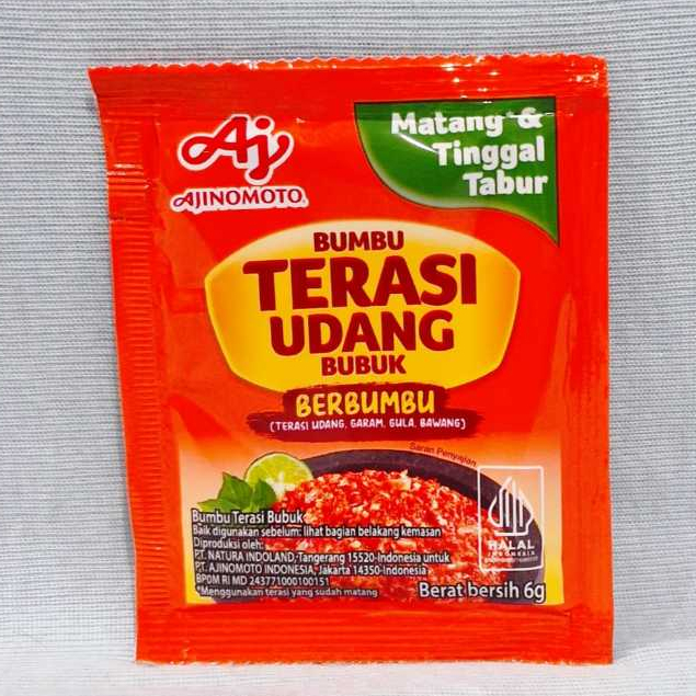 Jual Ajinomoto Bumbu Terasi Udang Bubuk Berbumbu (5 Sachet) | Shopee ...