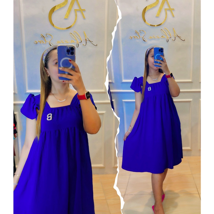 Jual FG2 Alfazza Summer Dress Ruffle Babydoll Crinkle Airflow Daster ...