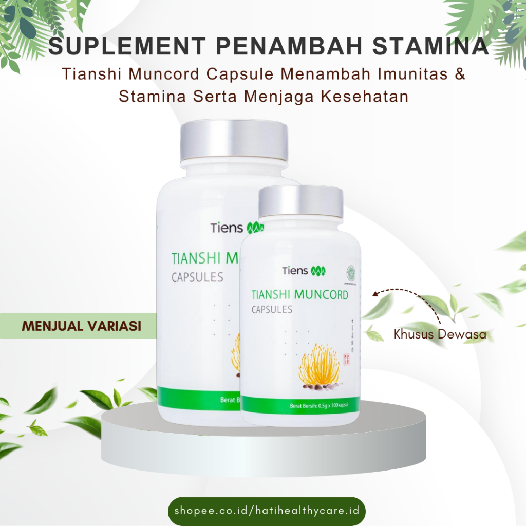 Jual NO. 1 DI SHOPEE Muncord Tiens Cordyceps Kapsul Original Tianshi ...