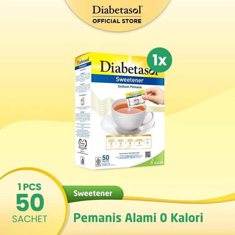 Jual Diabetasol Sweetener No Calories 50x1.5g | Shopee Indonesia