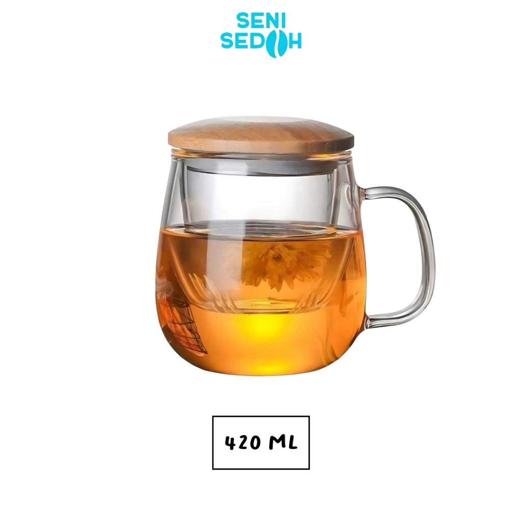 Jual Cangkir Teh Filter Teapot Maker 420ml | Shopee Indonesia