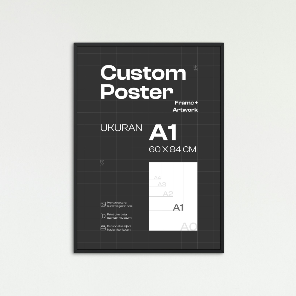 Jual Poster Custom A1 24R 60x80, Personalisasi Design, Cetak Poster ...
