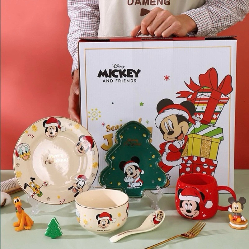 Jual Disney Tableware Christmas Theme Gift Set Box | Shopee Indonesia