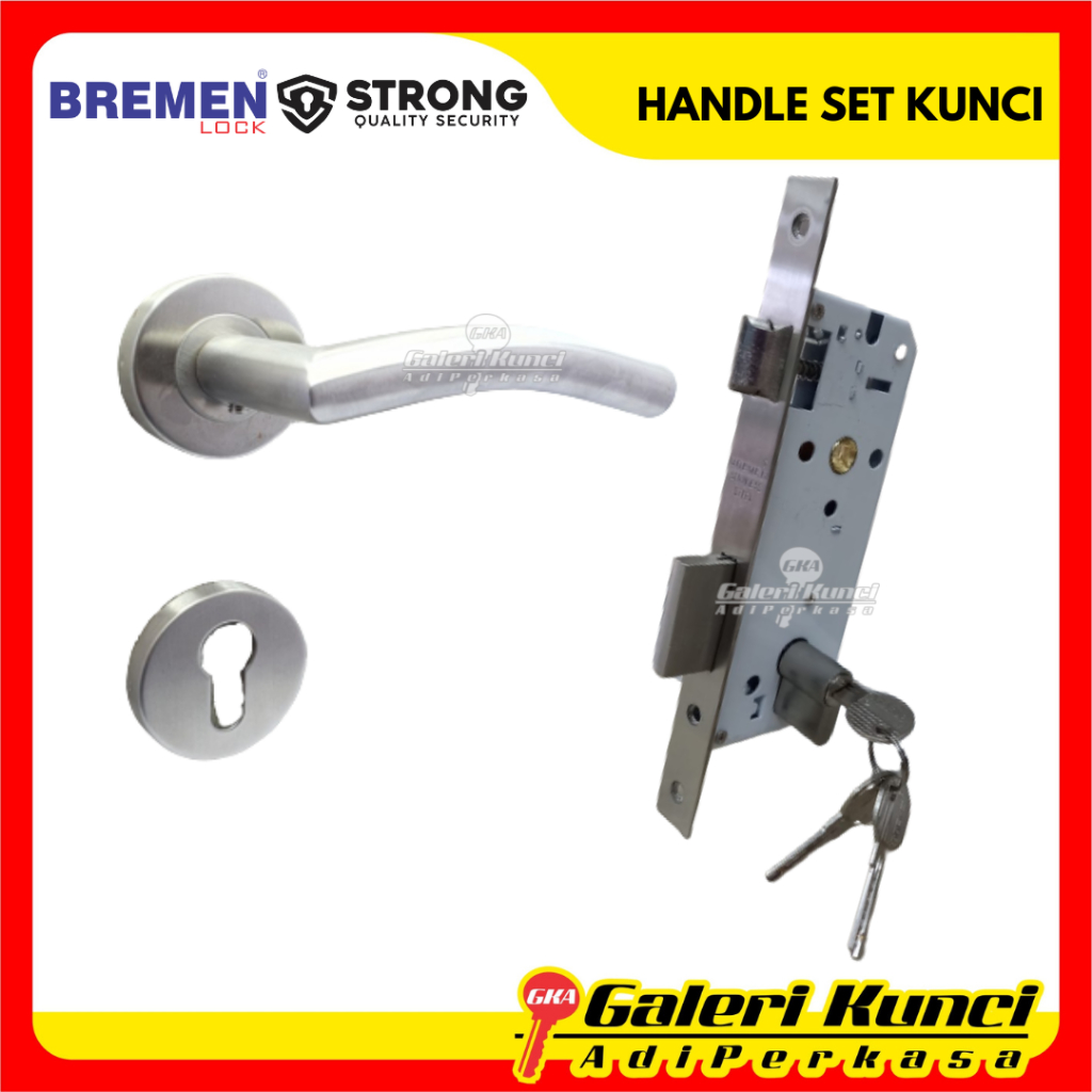 Jual Handle Pintu Set BREMEN ECO SERIES 6006 Paket Gagang Kunci Pintu ...