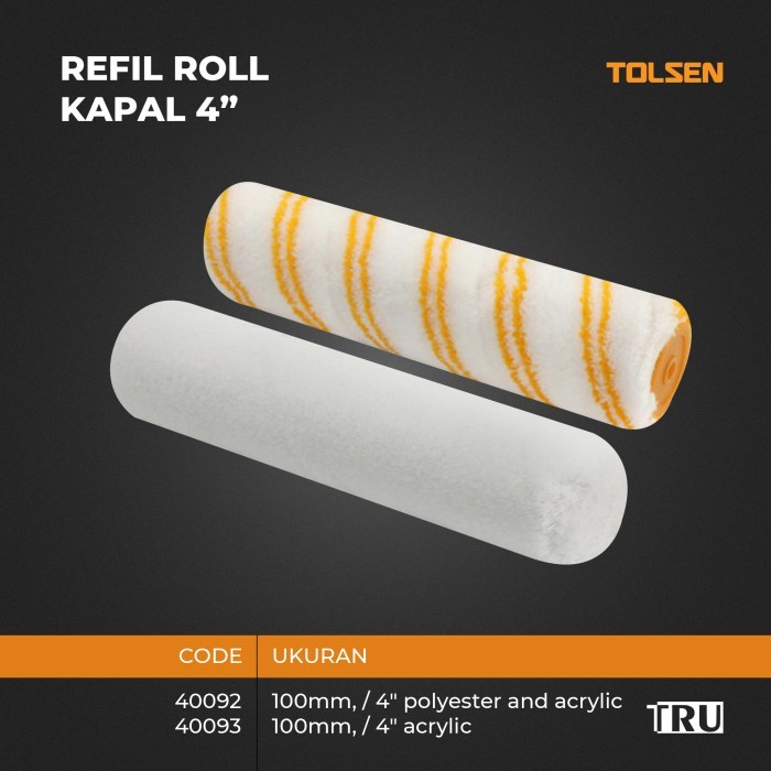 Jual Isi Bulu REFIL ROLL KAPAL 4” Isi Refill Kuas Cat roll ROLLER COVER ...