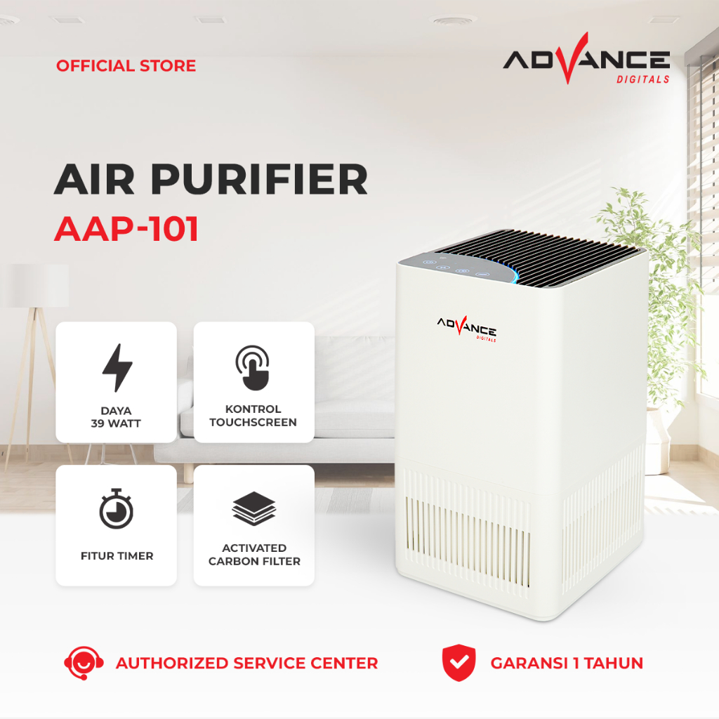 Jual Advance Air Purifier AAP-101 Pembersih Udara Dengan Hepa Filter Garansi Resmi 1 Tahun ...